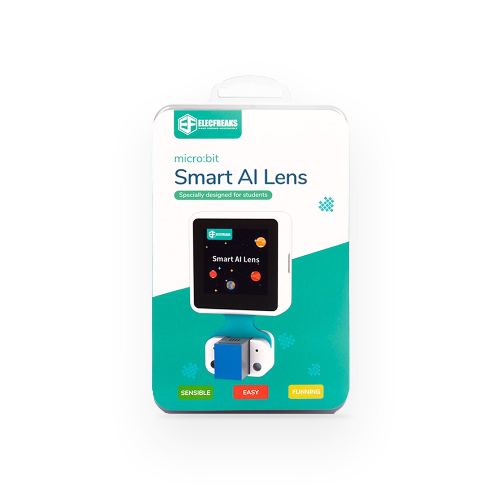 ELECFREAKS micro:bit AI Smart Lens Kit, AI vision sensor with Face Rec
