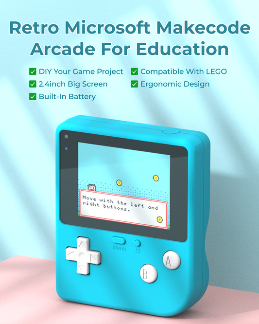 ELECFREAKS Retro Microsoft Makecode Arcade For Education, Kid Game Pro