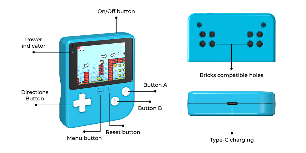 ELECFREAKS Retro Microsoft Makecode Arcade For Education, Kid Game Pro
